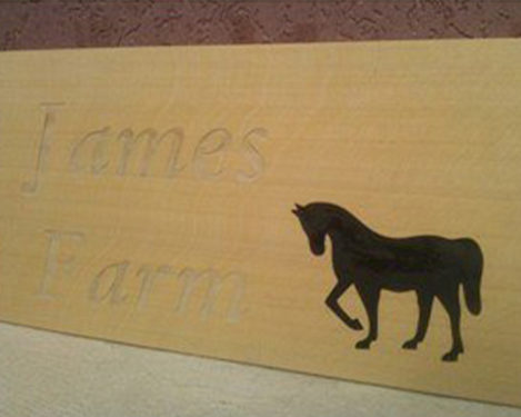 Sandstone House Sign - Stone Engraving