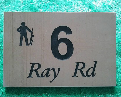 Sandstone House Sign - Stone Engraving